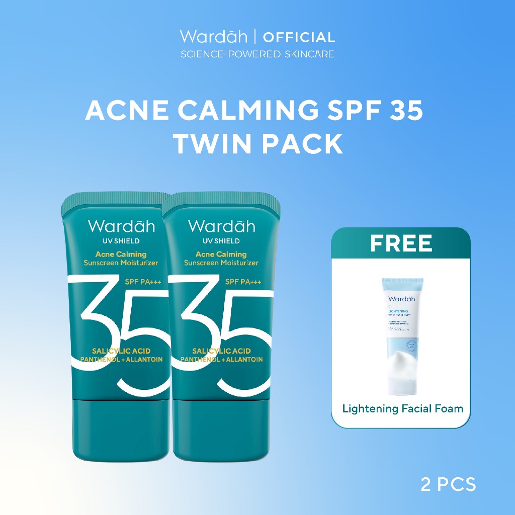 Jual Wardah Sunscreen UV Shield Twinpack Buy 2 Get FREE 1 pcs ...