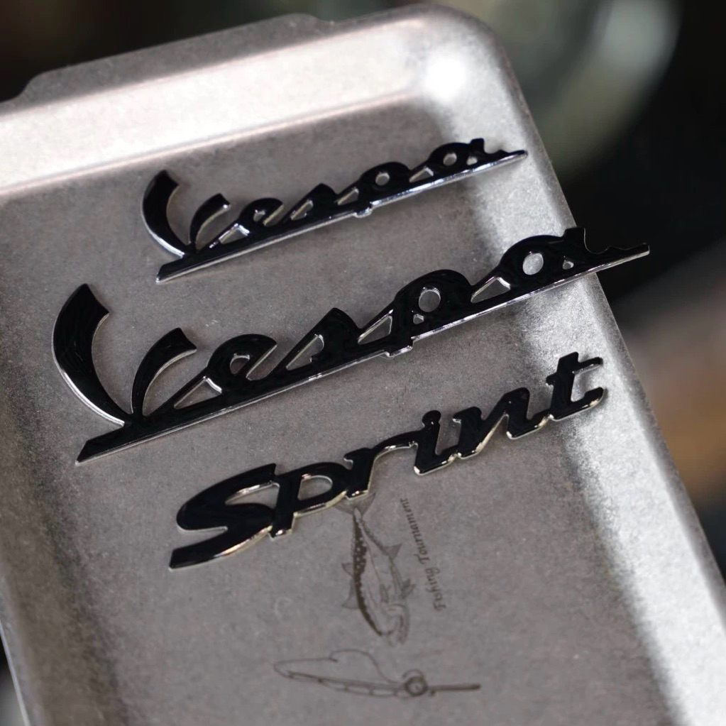 Jual Emblem Vespa Sprint Primavera GTS LX Black Paketan atau Satuan ...
