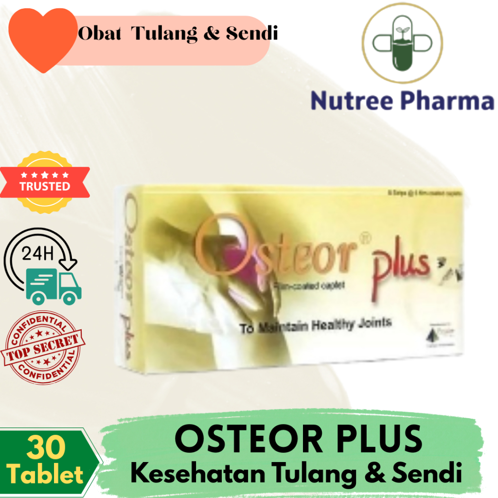 Jual [Obat Tulang/Sendi] OSTEOR PLUS - Glukosamin, MSM & Vitamin D3 Isi ...