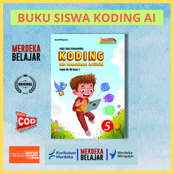 Jual BUKU SISWA KODING DAN KECERDASAN ARTIFSIAL UNTUK SD/MI KELAS 5 ...