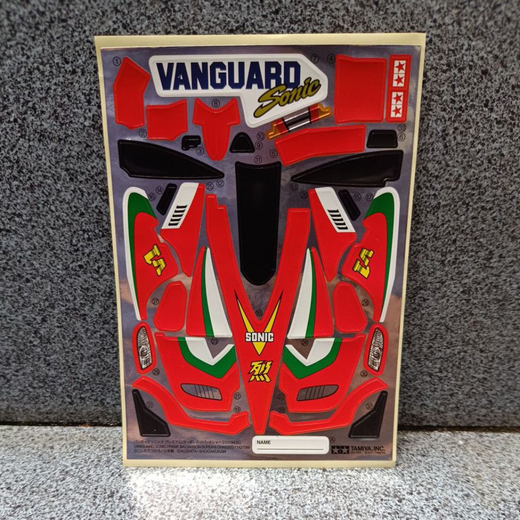 Jual Tamiya Decal/Stiker Vanguard Sonic (loose kit) | Shopee Indonesia