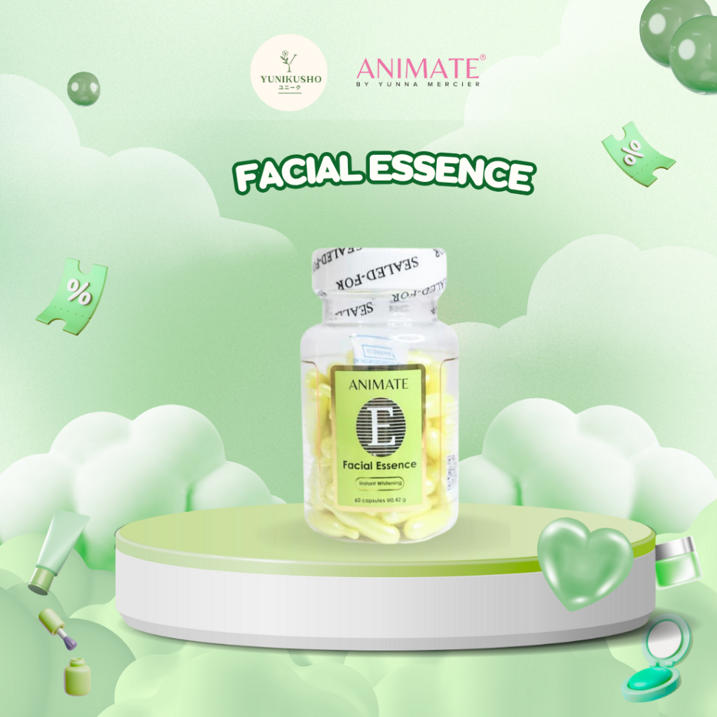 Jual ANIMATE Facial Essence Serum Vitamin E isi 60 Capsule | Shopee ...