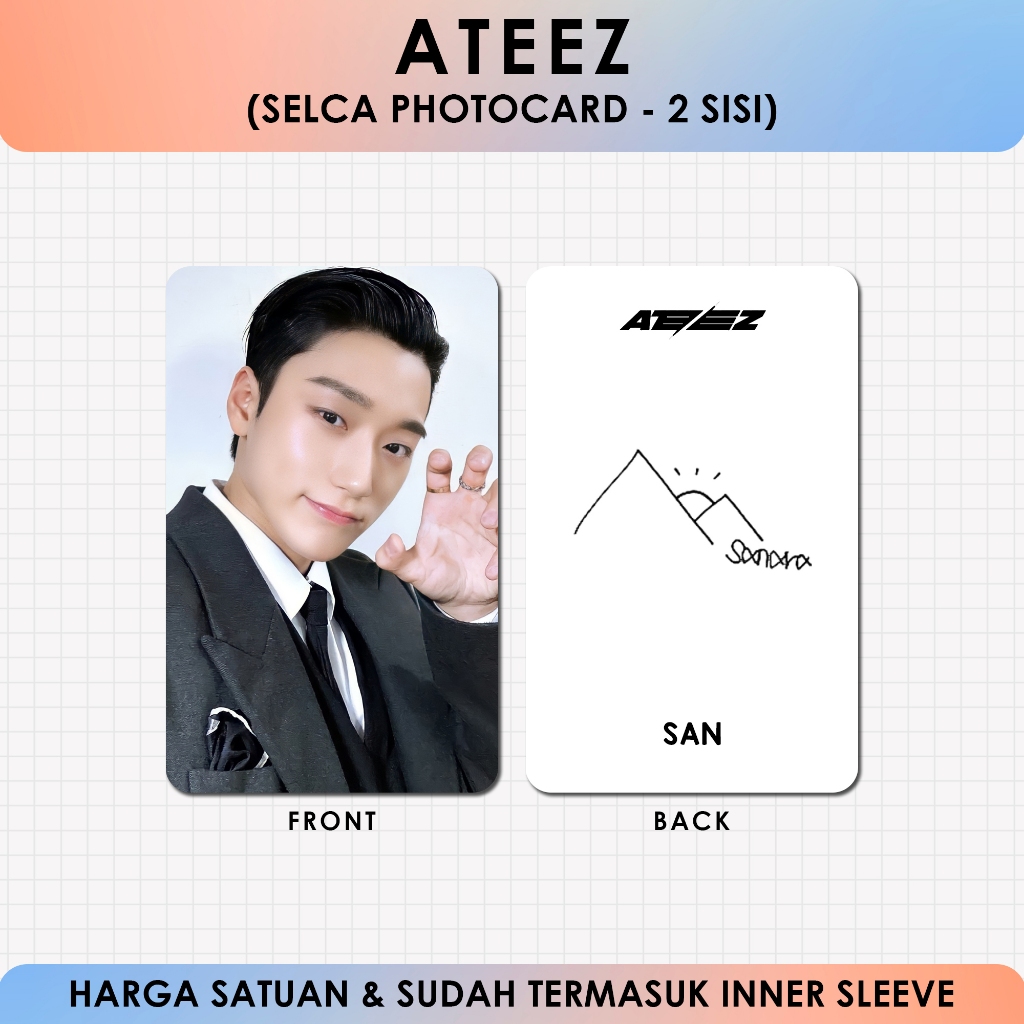 Jual [PART 1] UNOFFICIAL PHOTOCARD ATEEZ SELCA | Shopee Indonesia