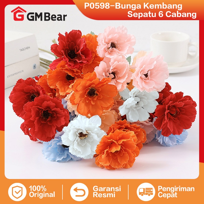 Jual Bunga Mawar Artificial 6 Cabang P0598 - Bunga Palsu Bunga Hias ...