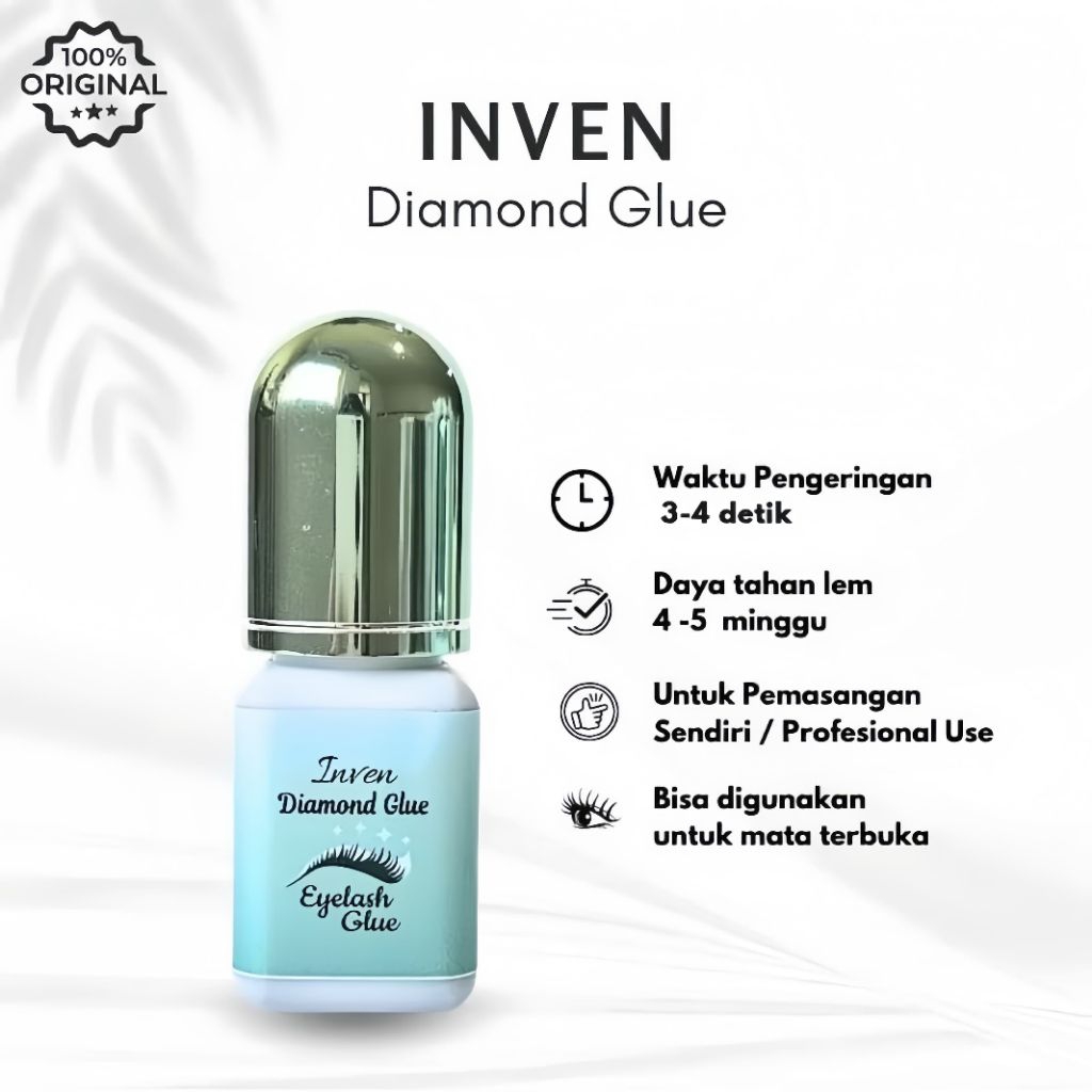 Jual INVEN Diamond Glue 5ml TIDAK PERIH BISA UNTUK PASANG SENDIRI Glue ...