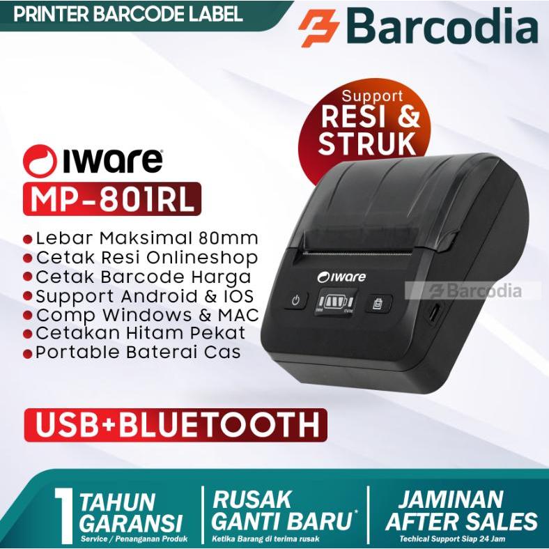 Jual BARCODIA Printer Barcode Bluetooth Label Resi & Printer Struk ...