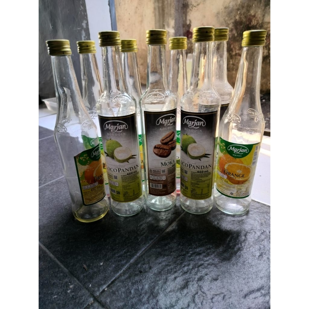 Jual Botol bekas sirup Marjan 460ml | Shopee Indonesia