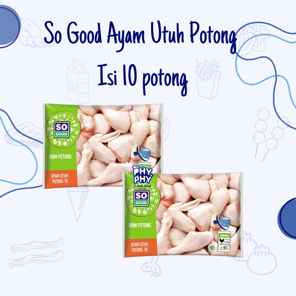 Jual So Good Ayam Utuh Potong isi 10 Potong, 1 kg | Ayam Potong Fresh ...