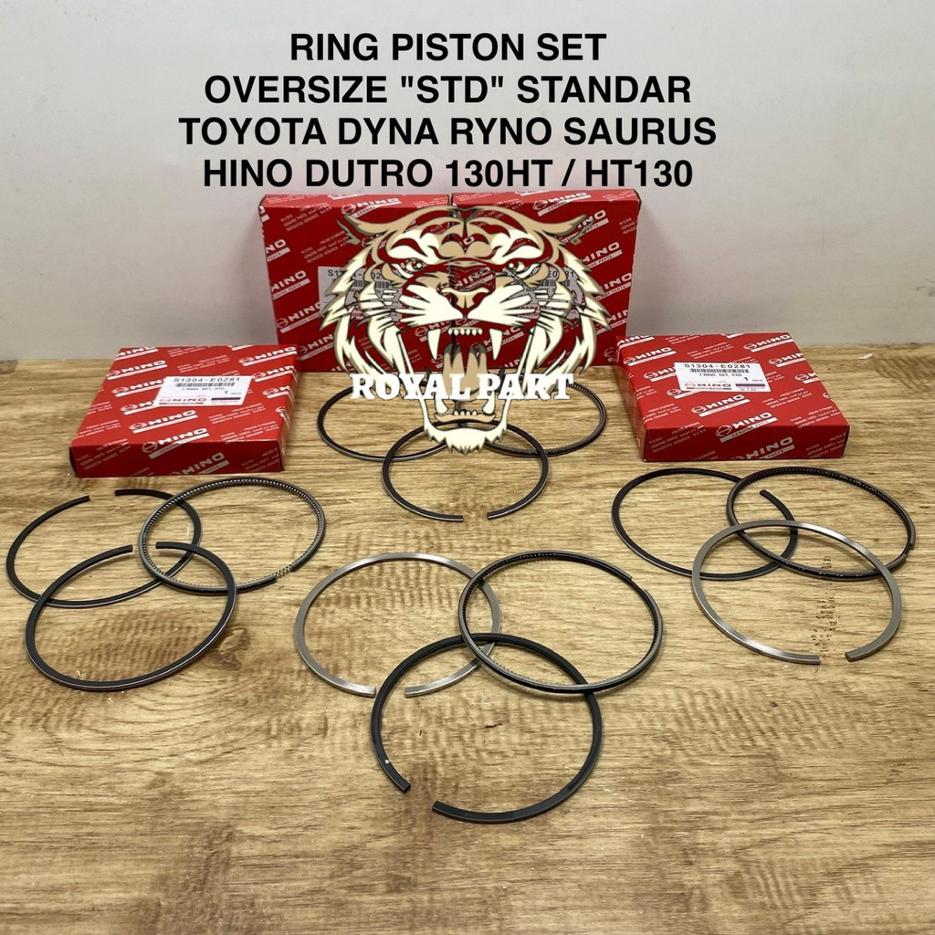 Jual RING PISTON SET OS STD TOYOTA DINA DYNA RINO SAURUS HINO DUTRO 130HT HT130 130HD HT 130 HT ...