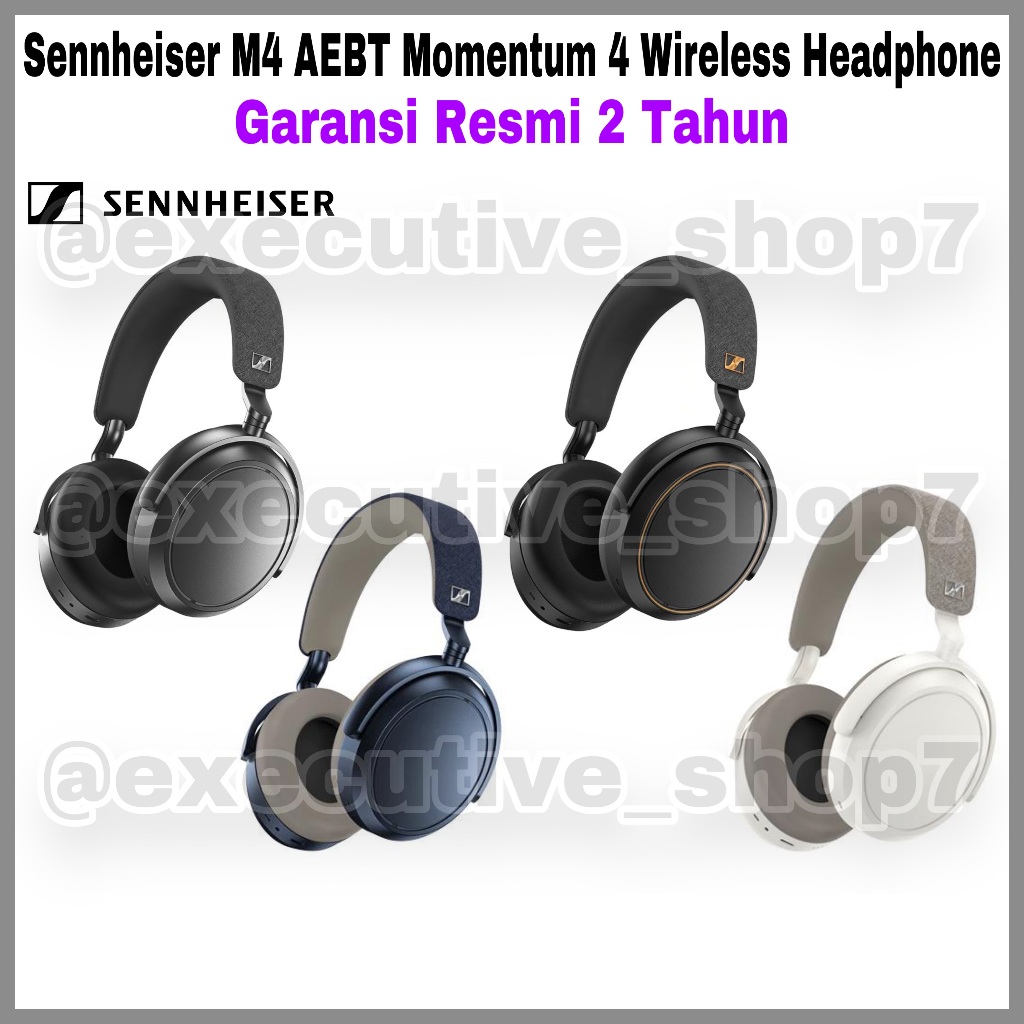 Jual Sennheiser M4 AEBT Momentum 4 Wireless Headphone - Garansi Resmi 2 ...
