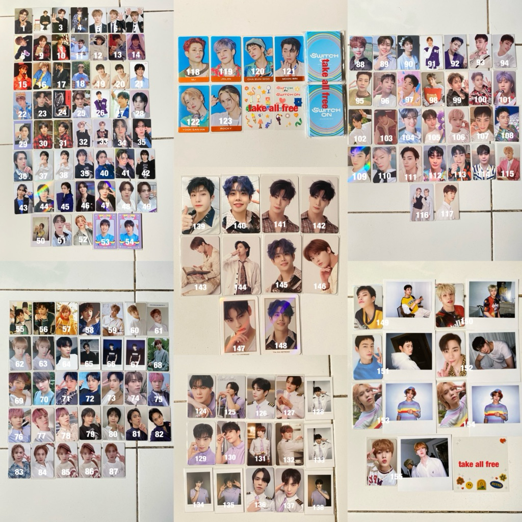 Jual Photocard Astro Official Eunwoo, Sanha, Moonbin, MJ, Jinjin, Rocky Jinjak Rare Stargazer ...