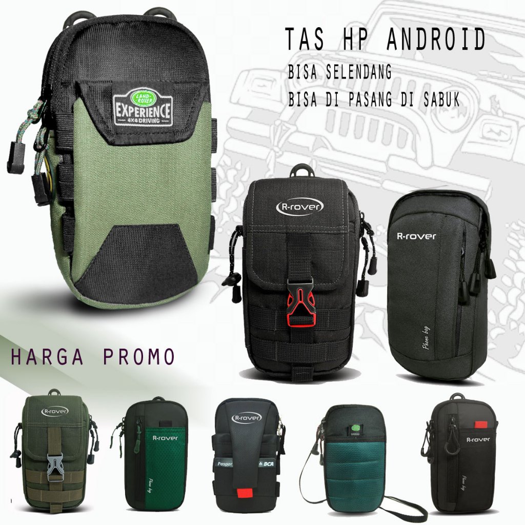 Jual Tas hp | sling phone | tas selempang | sabuk | Tas hp r rover ...