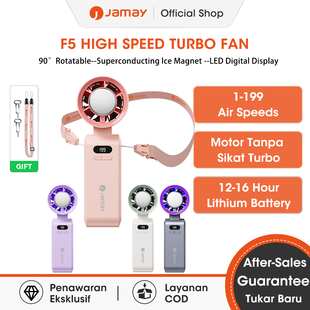 Jual Jamay Kipas Portable Mini Dapat Dilipat Kipas Kencang Strong Wind ...