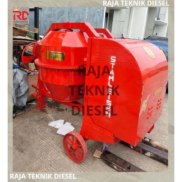Jual Mesin Molen 1000 Liter + Engine Diesel Solar 8 PK HP Concrete ...