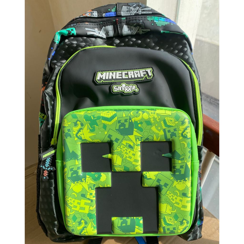 Jual ORIGINAL SMIGGLE X MINECRAFT Backpack WATERPROOF | Shopee Indonesia