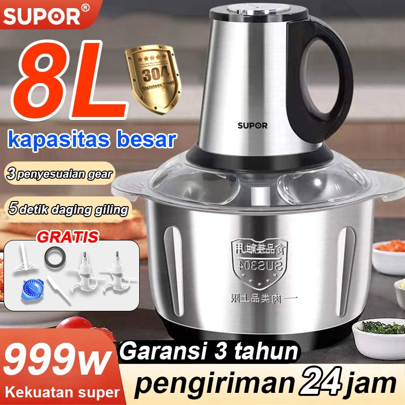 Jual 【Beli 1 Gratis 5】 blender daging besar 5L 304 Baja Tahan Karat ...