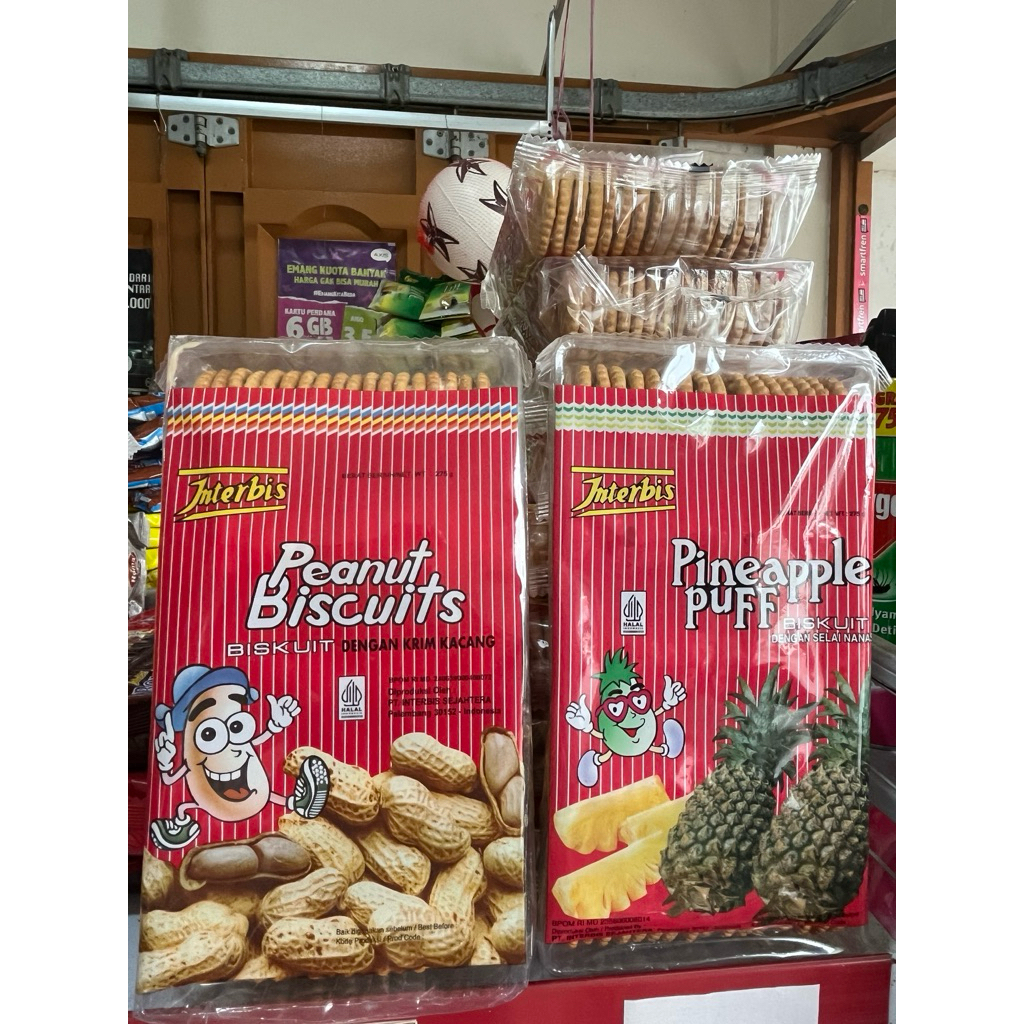 Jual INTERBIS BISKUIT PEANUT DAN NANAS | Shopee Indonesia