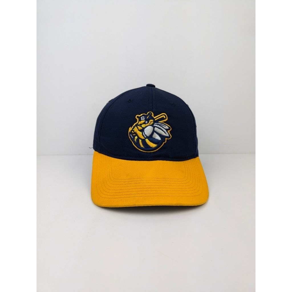 Jual Topi MiLB Burlington Bees Iowa Logo Minor League Baseball Yellow ...