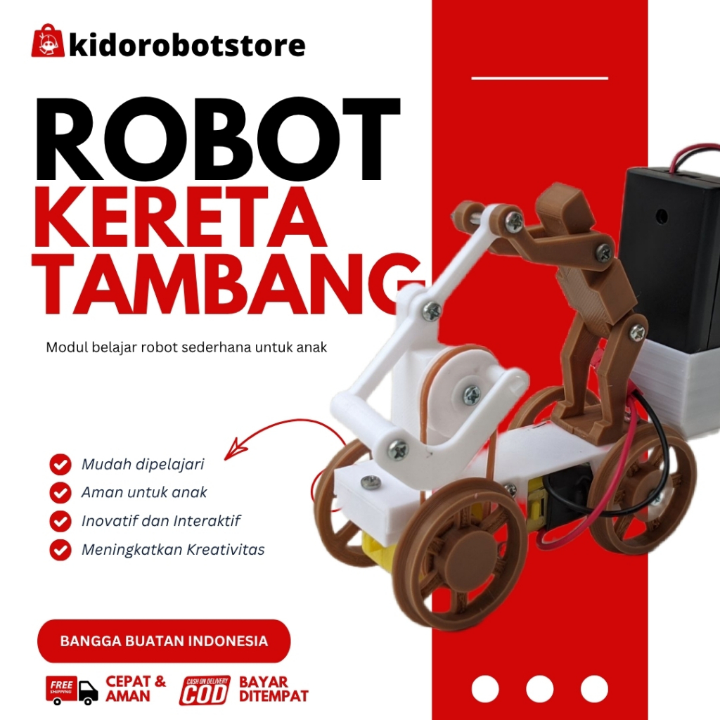 Jual Mainan Edukasi Diy Robot Kereta Tambang Rakitan Untuk Anak Dan ...