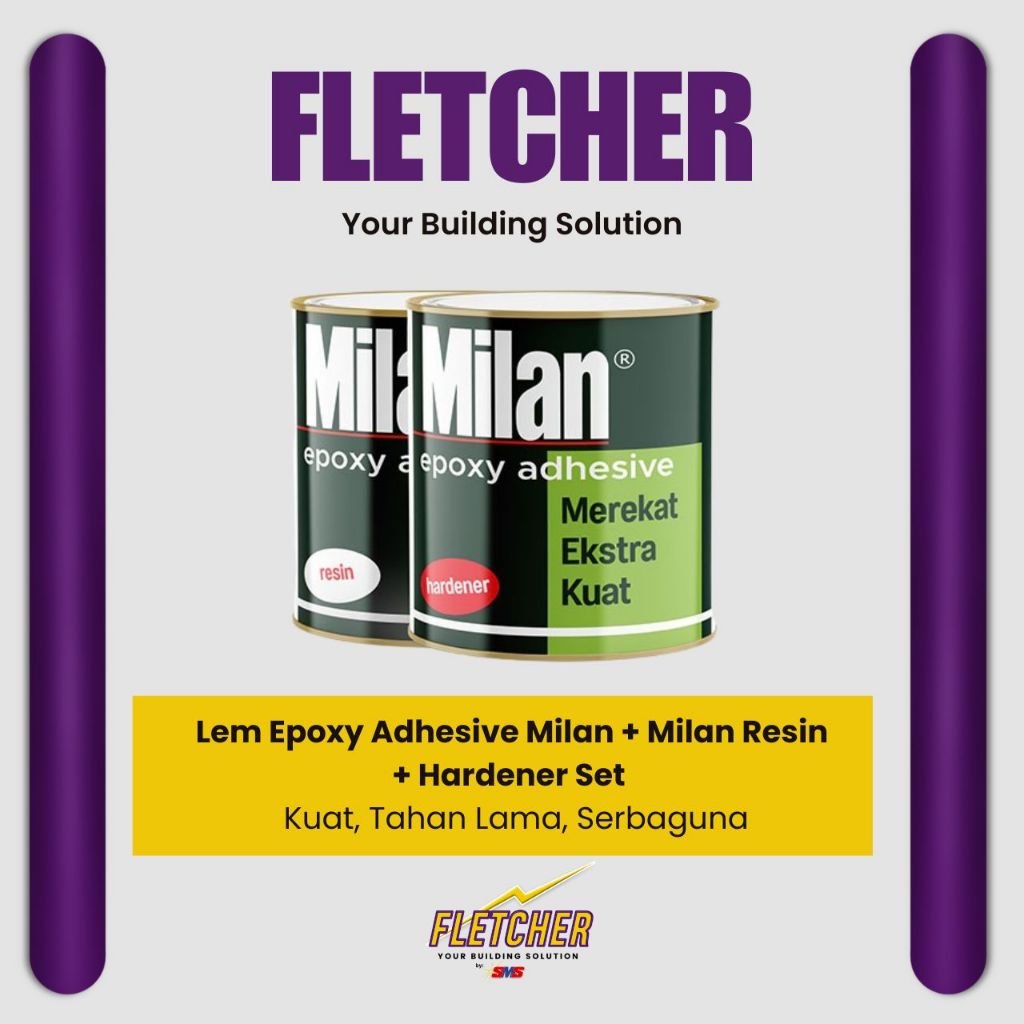 Jual Lem Epoxy Adhesive Milan + Milan Resin + Hardener Set | Shopee ...