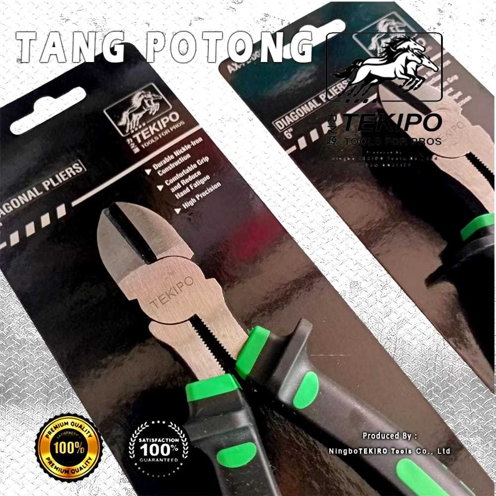 Jual TEKIPO Tang Potong 6 Inch / Diagonal Pliers Tekiro by Ningbo ...