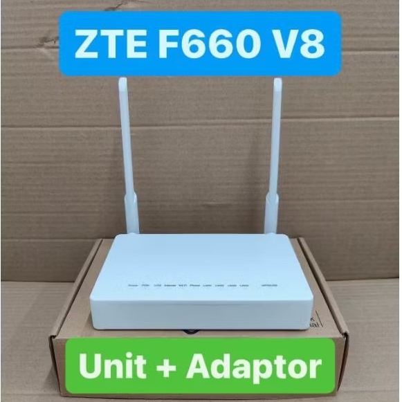 Jual (POSTEL) ROUTER F660 V8 GPON PORT BIRU SUPPORT OMCI MODE PPOE ...