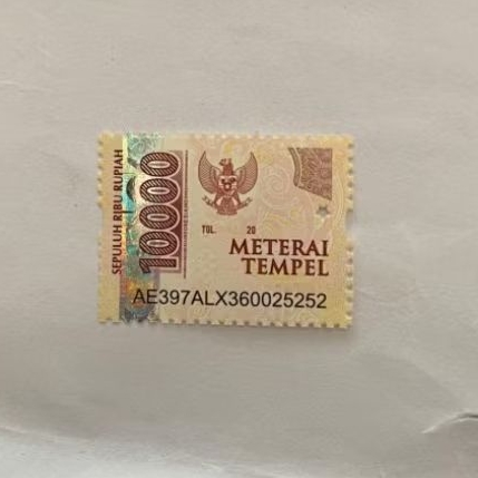 Jual materai 10000 / matrai 10000 | Shopee Indonesia