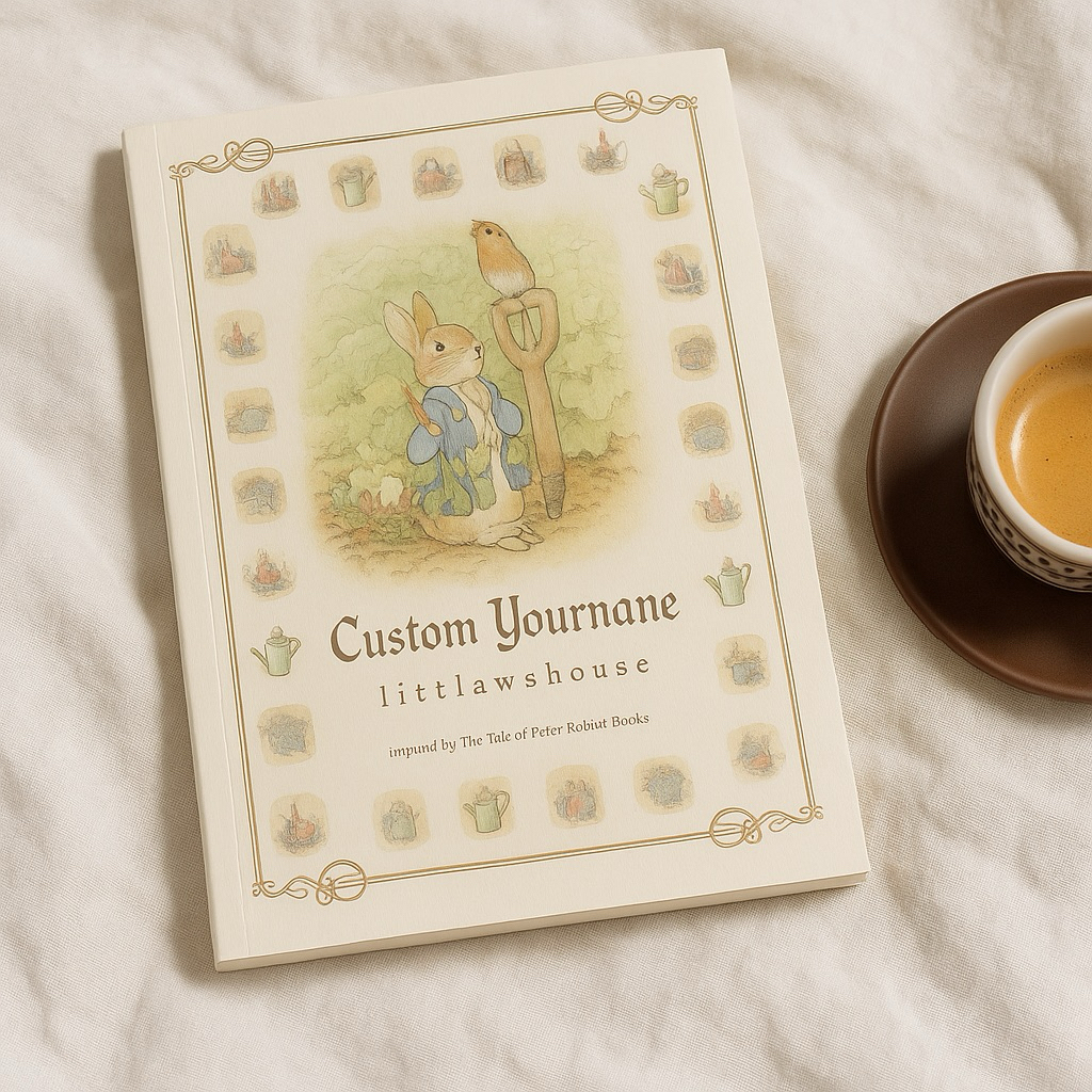 Jual custom notebook Petter rabbit (Beatrix potter) tambah nama ...