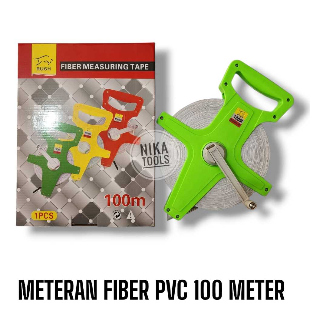 Jual Meteran Fiber PVC 100m Meter Tancap Tanah Meteran Roll | Shopee ...