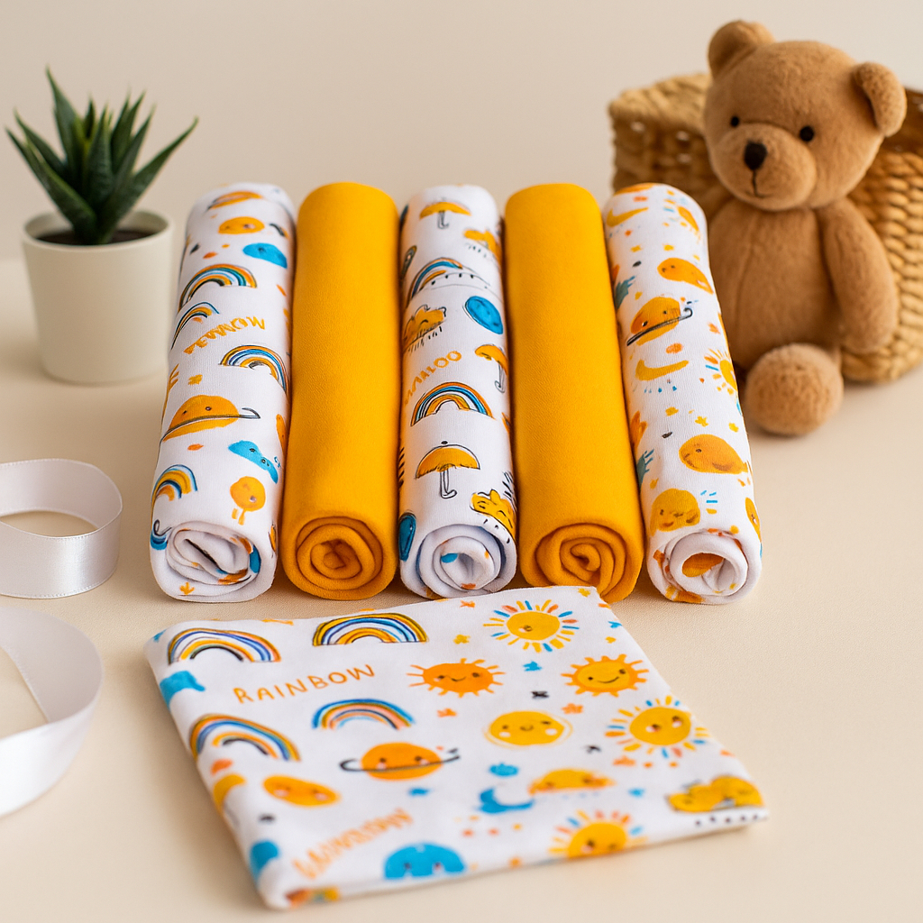 Jual 6 Pcs Bedong Bayi Baru Lahir Tebal dan Lembut Ukuran jumbo 90 x ...