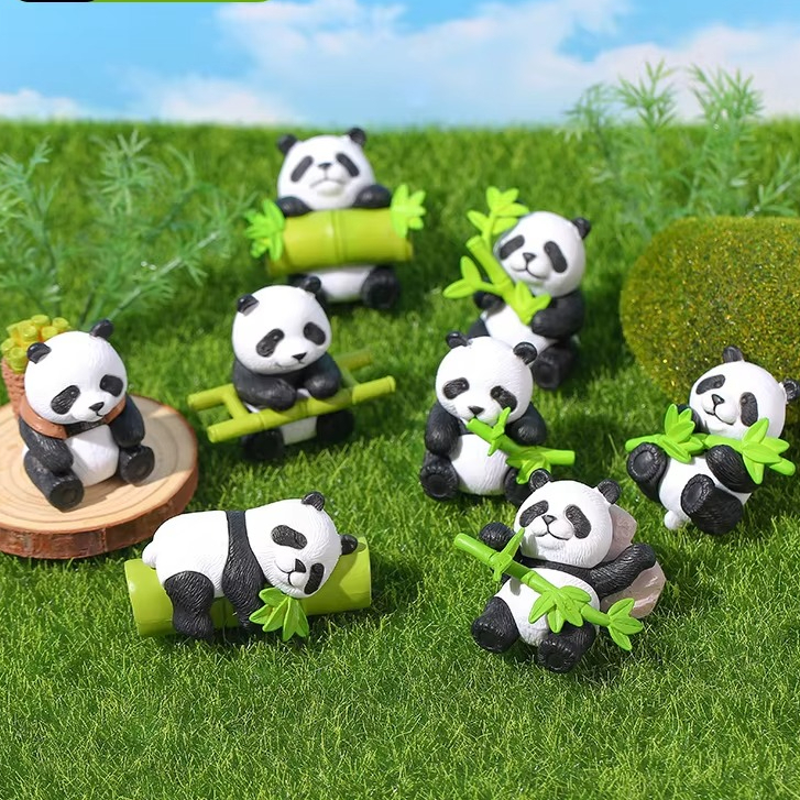 Jual Miniatur Figur Resin Panda Lucu 4–5cm Super Kecil – Pajangan Meja ...