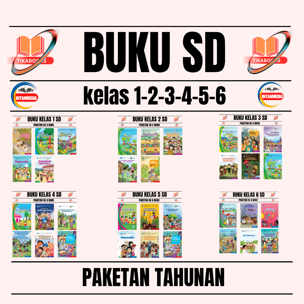 Jual BUNDLING PAKET BUKU TAHUNAN KELAS 1 SAMPAI 6 KURIKULUM MERDEKA ...