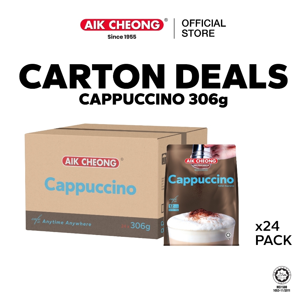 Jual [1 Carton] Aik Cheong Cappucino Cafeart Carton Deals - 24 Packs ...