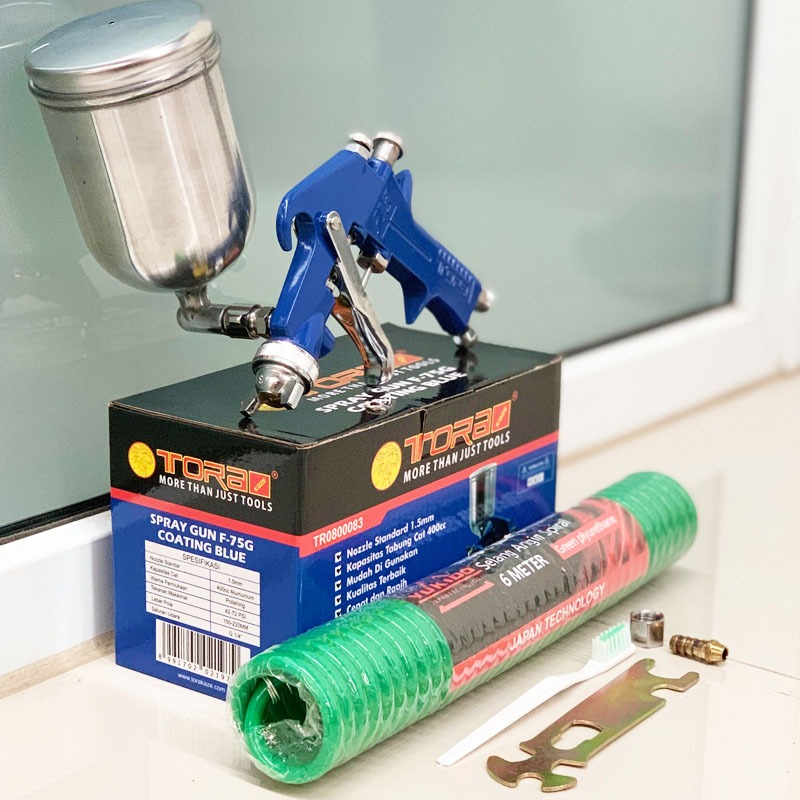 Jual PAKET KOMPRESOR CAT TABUNG ATAS KUALITAS TERBAIK TEKIRO FREE ...