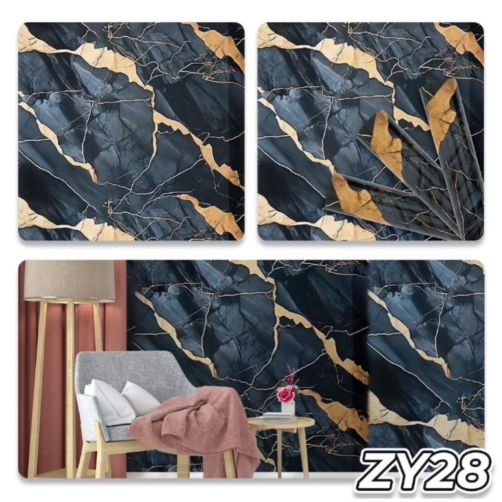 Jual Wallpaper Foam Marble roll 1.2 x 2.8 meter Tebal 3mm Marble Marmer ...