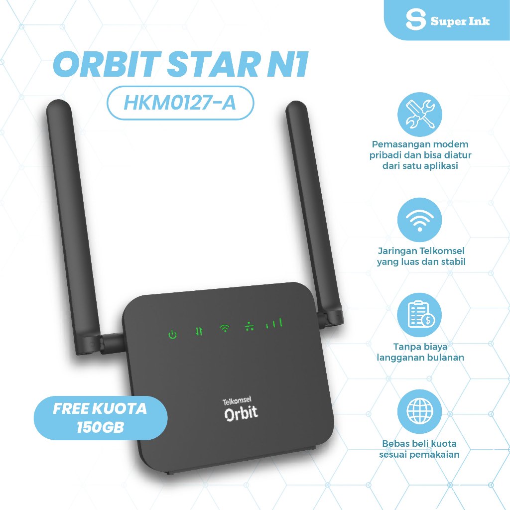 Jual Modem Home Router 4G MiFi WiFi Telkomsel Orbit STAR N1 MODEM WIFI 4G HIGH SPEED FREE KUOTA ...