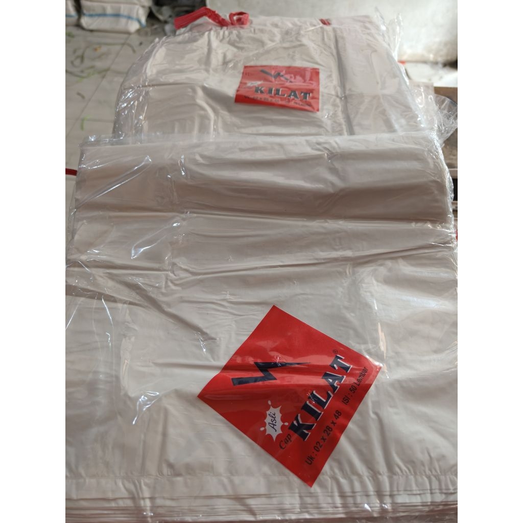 Jual 21*40 & 28*48 KRESEK KILAT putih @50 plastik kemasan serbaguna ...