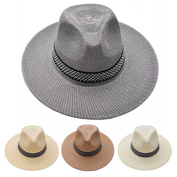 Jual Topi Koboi Topi Pantai Topi Fedora Model Jerami Ringan Nyaman Dan ...