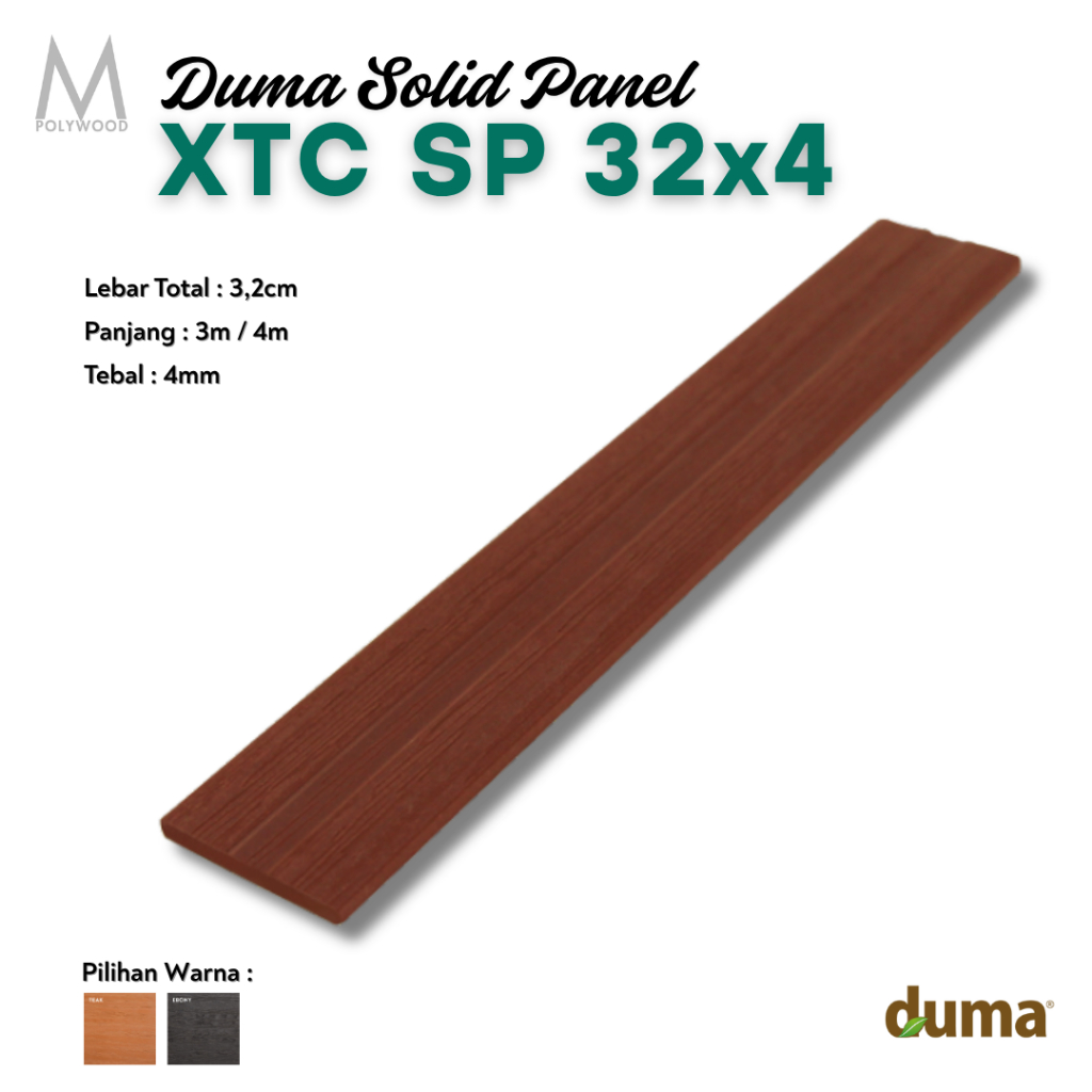 Jual DUMA WPC XTC SOLID PANEL - 32x4 | Shopee Indonesia