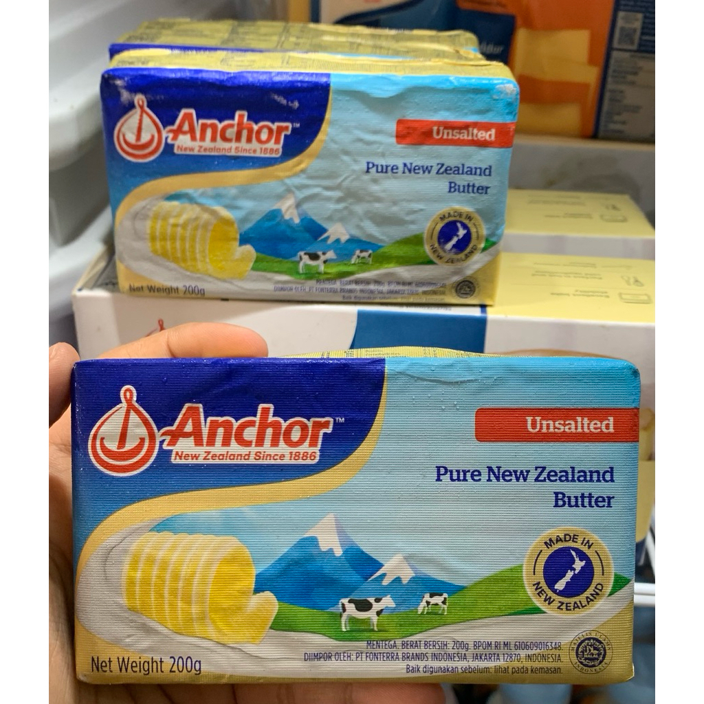 Jual Anchor Unsalted Butter 200gr | Shopee Indonesia