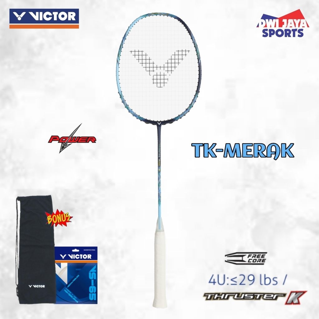 Jual New Raket Badminton Victor THRUSTER K MERAK B | Raket Victor TK ...