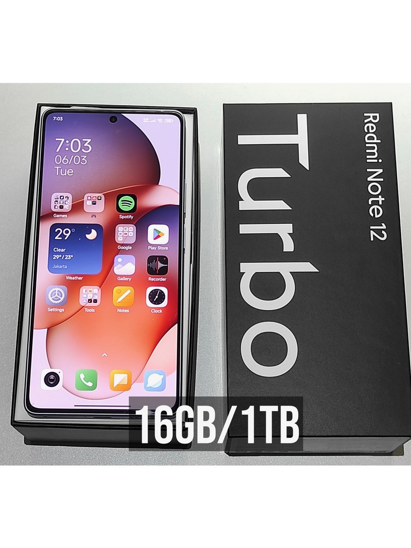 Jual Xiaomi Redmi Note 12 Turbo 5G 16GB/1TB Second Fullset + Bonus | Shopee Indonesia