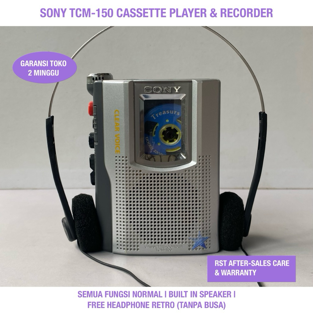 Jual [RESTOCK] Vintage : Sony TCM-150 Cassette Player & Recorder ...