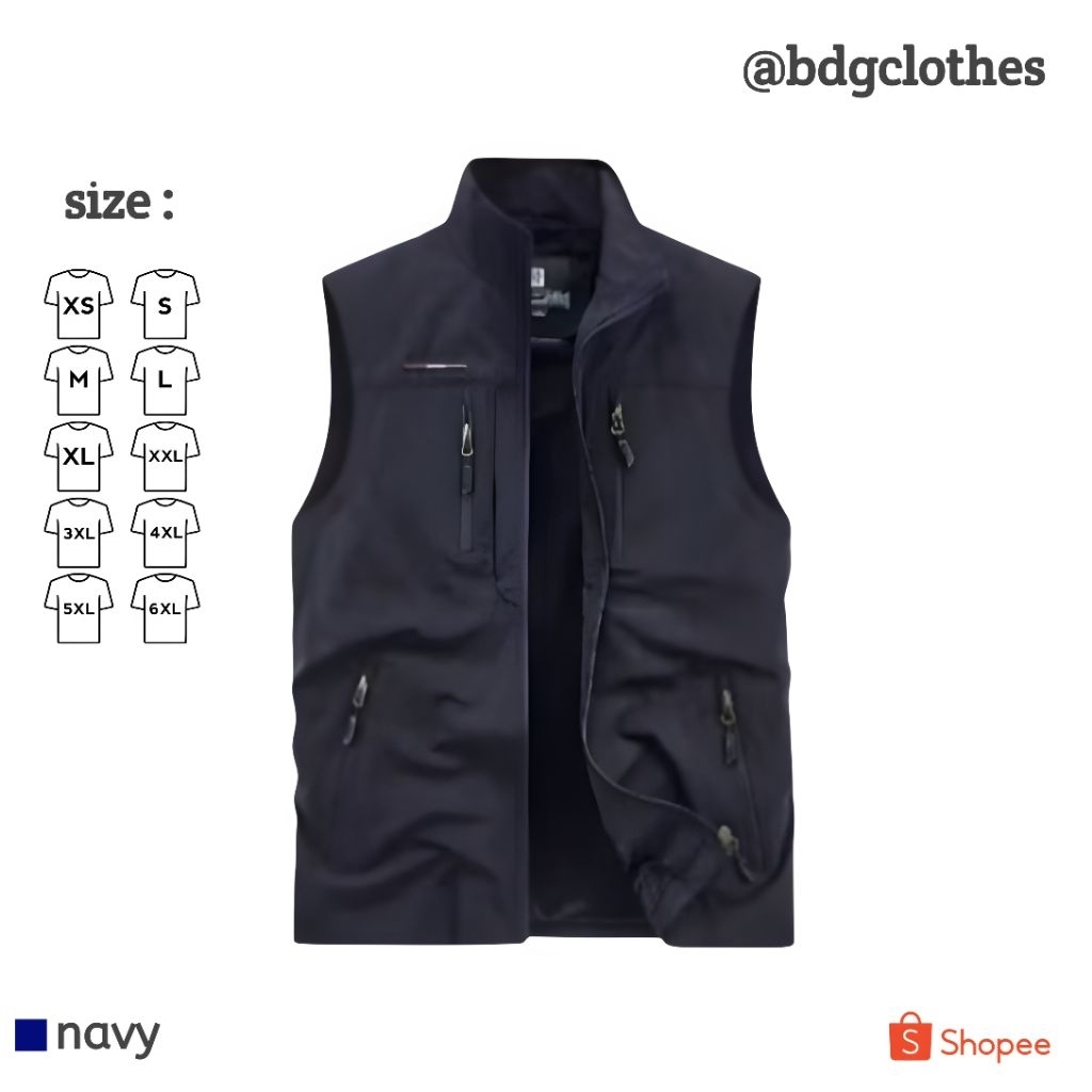 Jual Rompi Pria 4 Saku Casual Taslan Tebal Best Seller Original ...