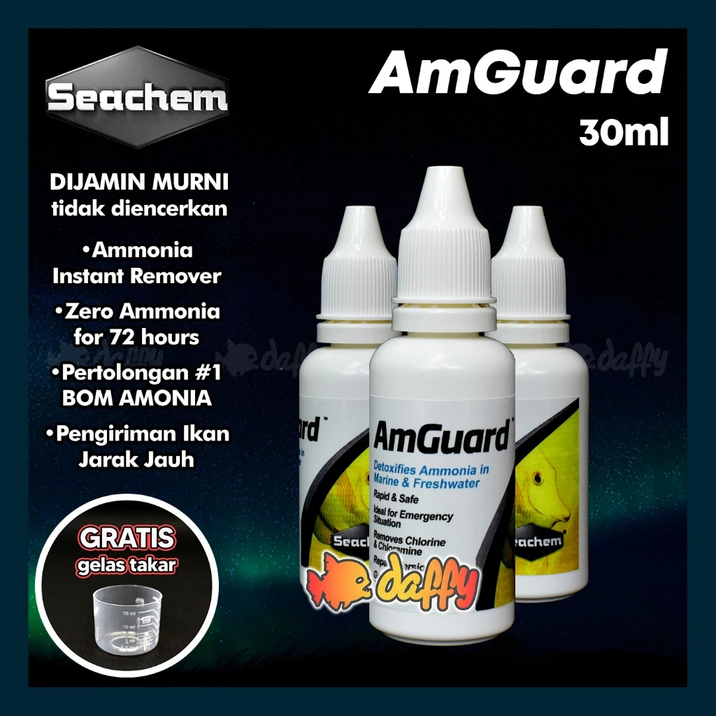 Jual Seachem Amguard 30ml: Penghilang Amonia Cocok Untuk Ikan | Shopee ...