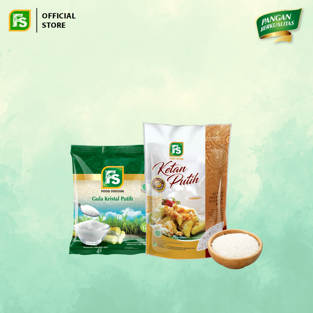 Jual FS Gula Kristal Putih - Hijau 1Kg + FS Ketan Putih1 kg | Shopee ...