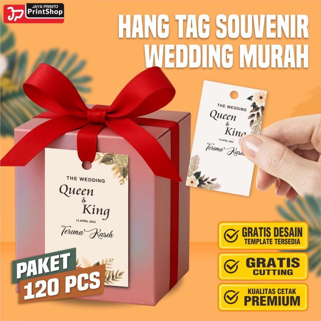 Jual HANGTAG_Custom Hang Tag Souvenir untuk Pernikahan & Acara Desain ...