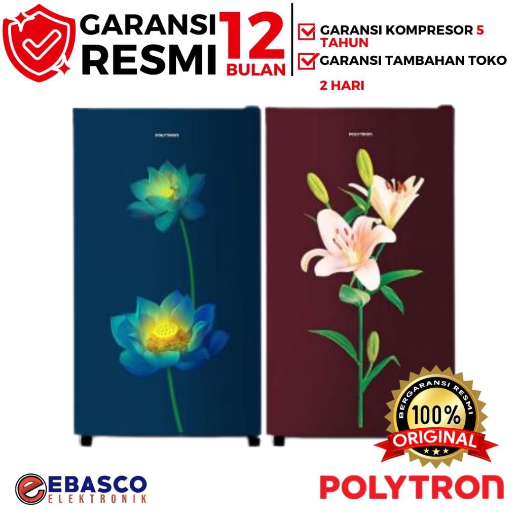 Jual POLYTRON KULKAS 1 PINTU PRB 157 PR/LB Kapasitas 150L Rak Tempered ...