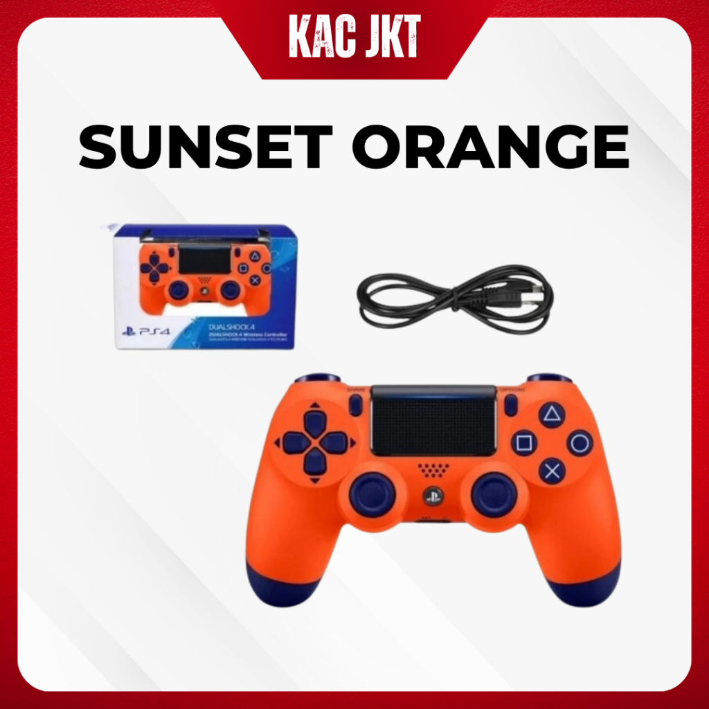 Jual Stik PS4 Original Pabrik Sunset Orange Stick PS4 Sunset Orange ...