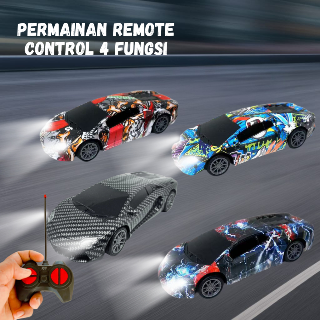 Jual Toy Studio X Machines Mainan Mobil Balap RC 4 Fungsi Lambo Tattoo ...